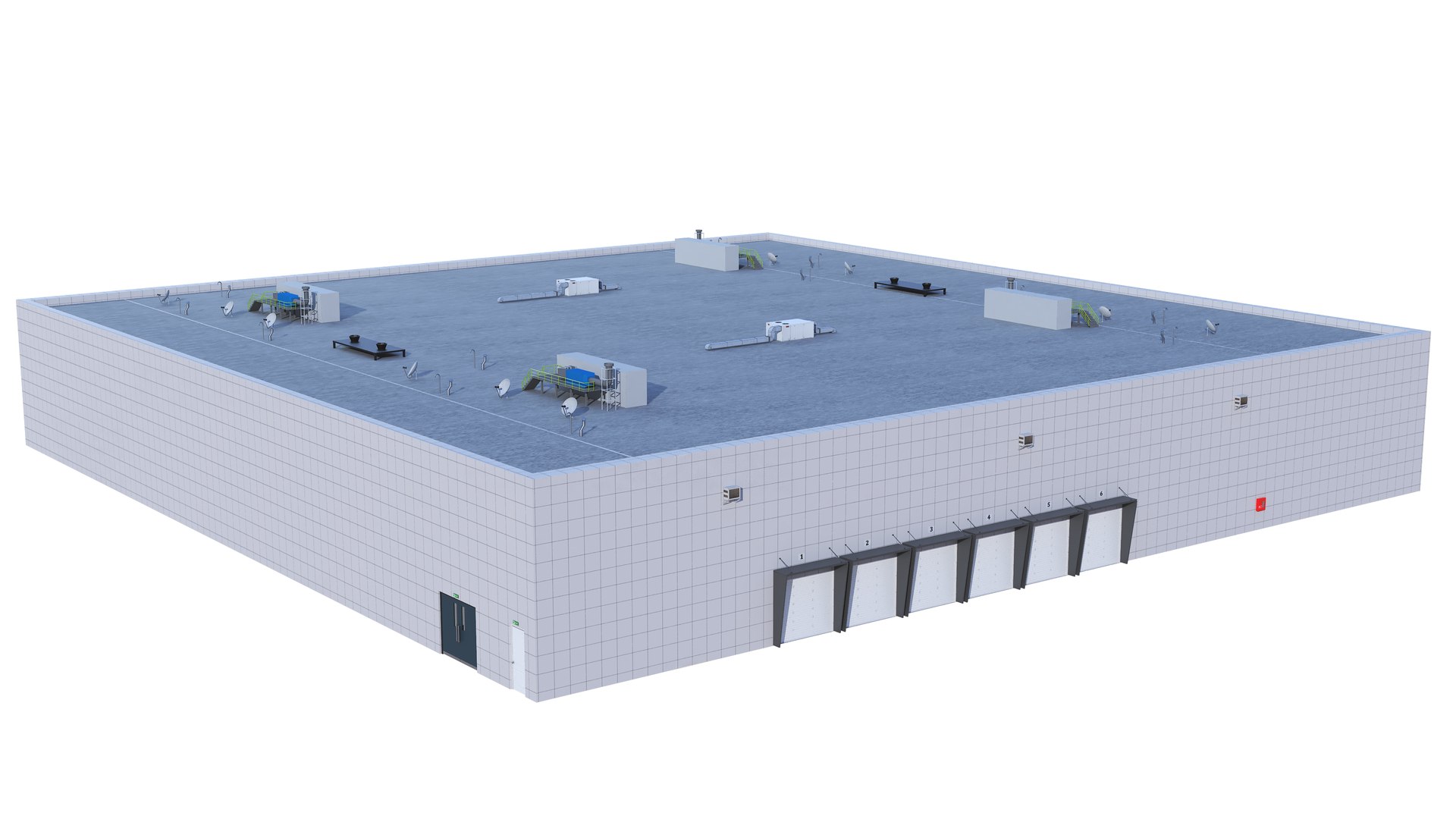 Factory Interior Scene And Equipment 3D Model - TurboSquid 2378028