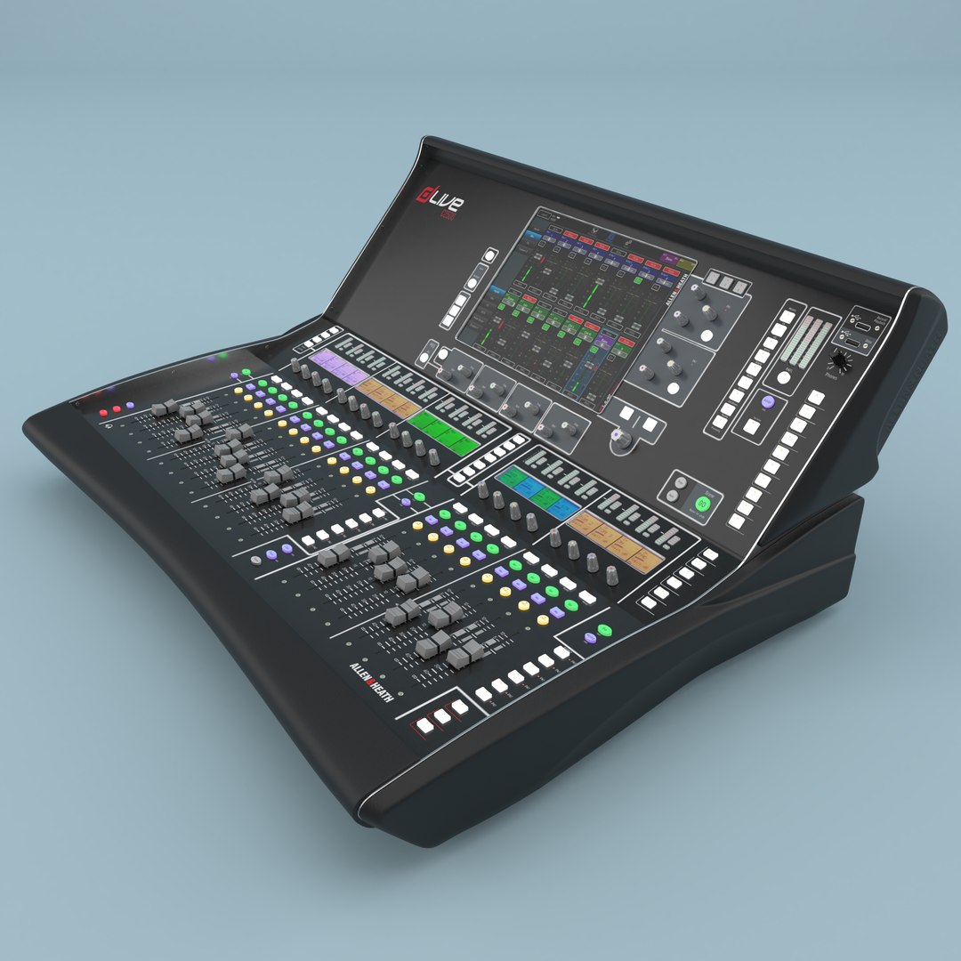 AllenHeath DLive-C2500 Mixing Console Model - TurboSquid 1879043