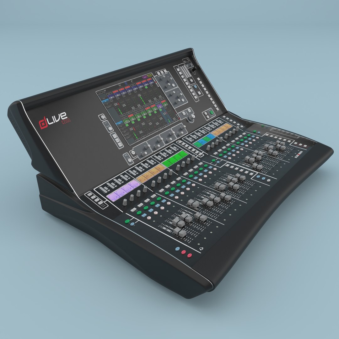 AllenHeath dLive-C2500 mixing console model - TurboSquid 1879043
