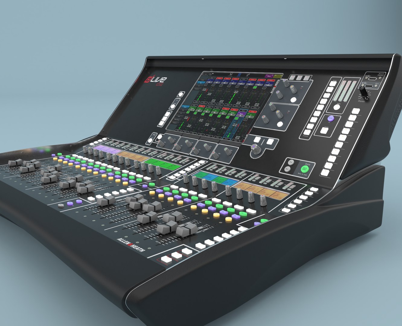 AllenHeath DLive-C2500 Mixing Console Model - TurboSquid 1879043