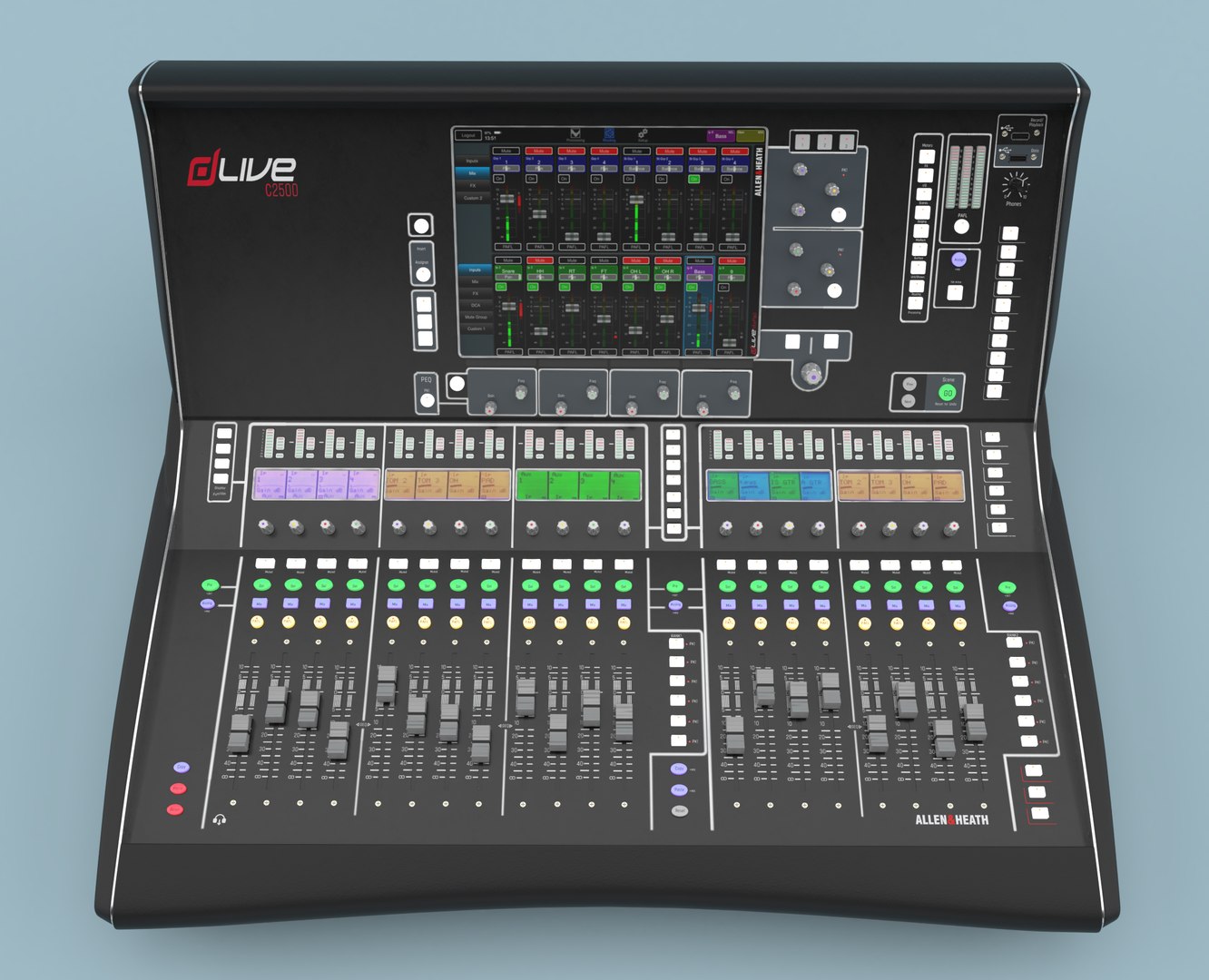 AllenHeath DLive-C2500 Mixing Console Model - TurboSquid 1879043