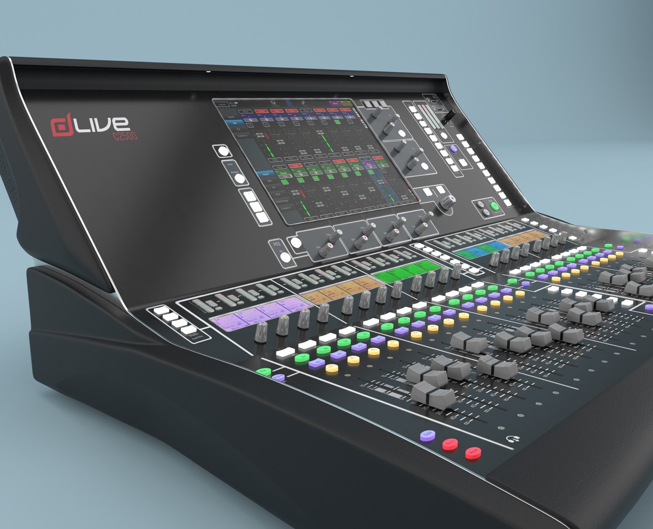 AllenHeath DLive-C2500 Mixing Console Model - TurboSquid 1879043