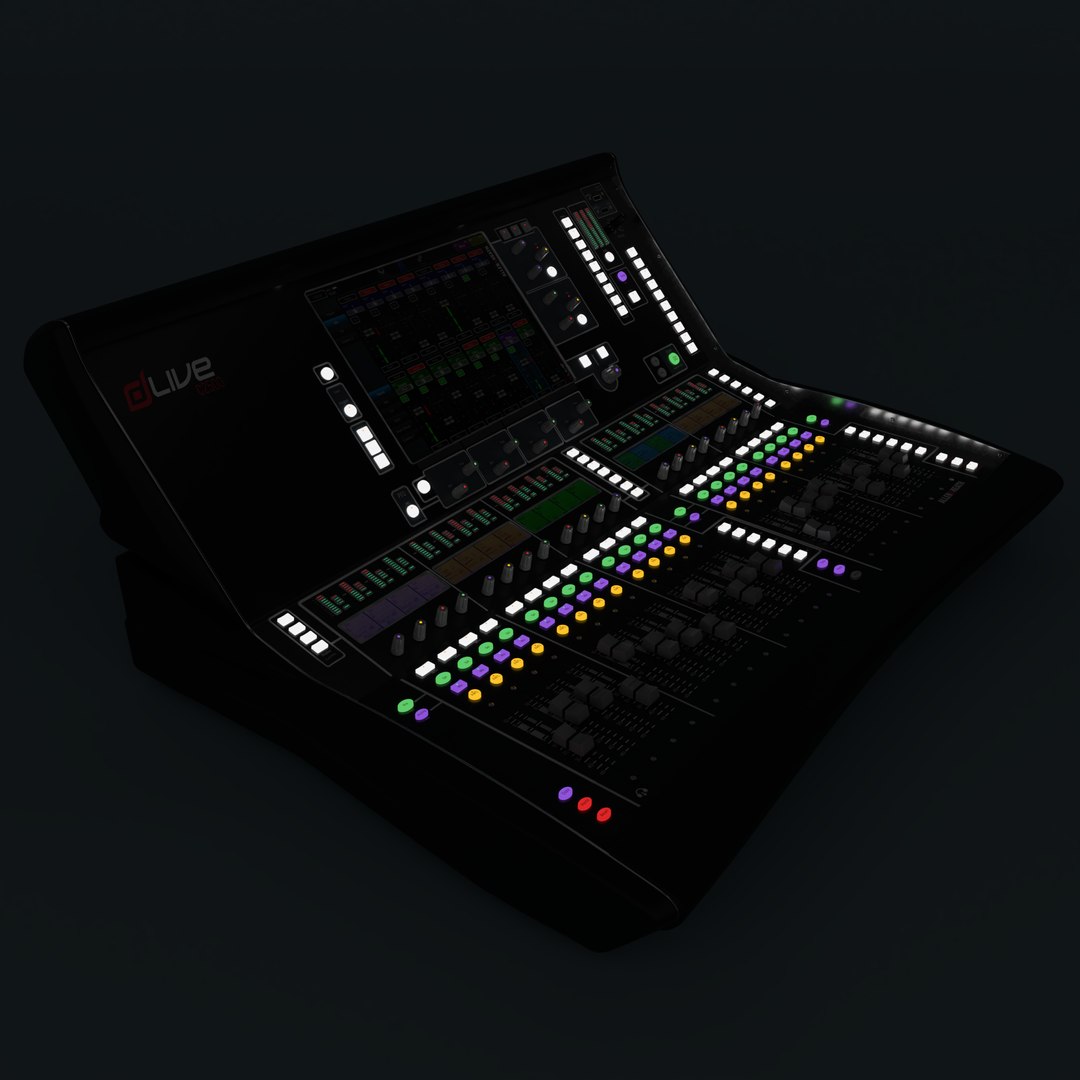 AllenHeath DLive-C2500 Mixing Console Model - TurboSquid 1879043