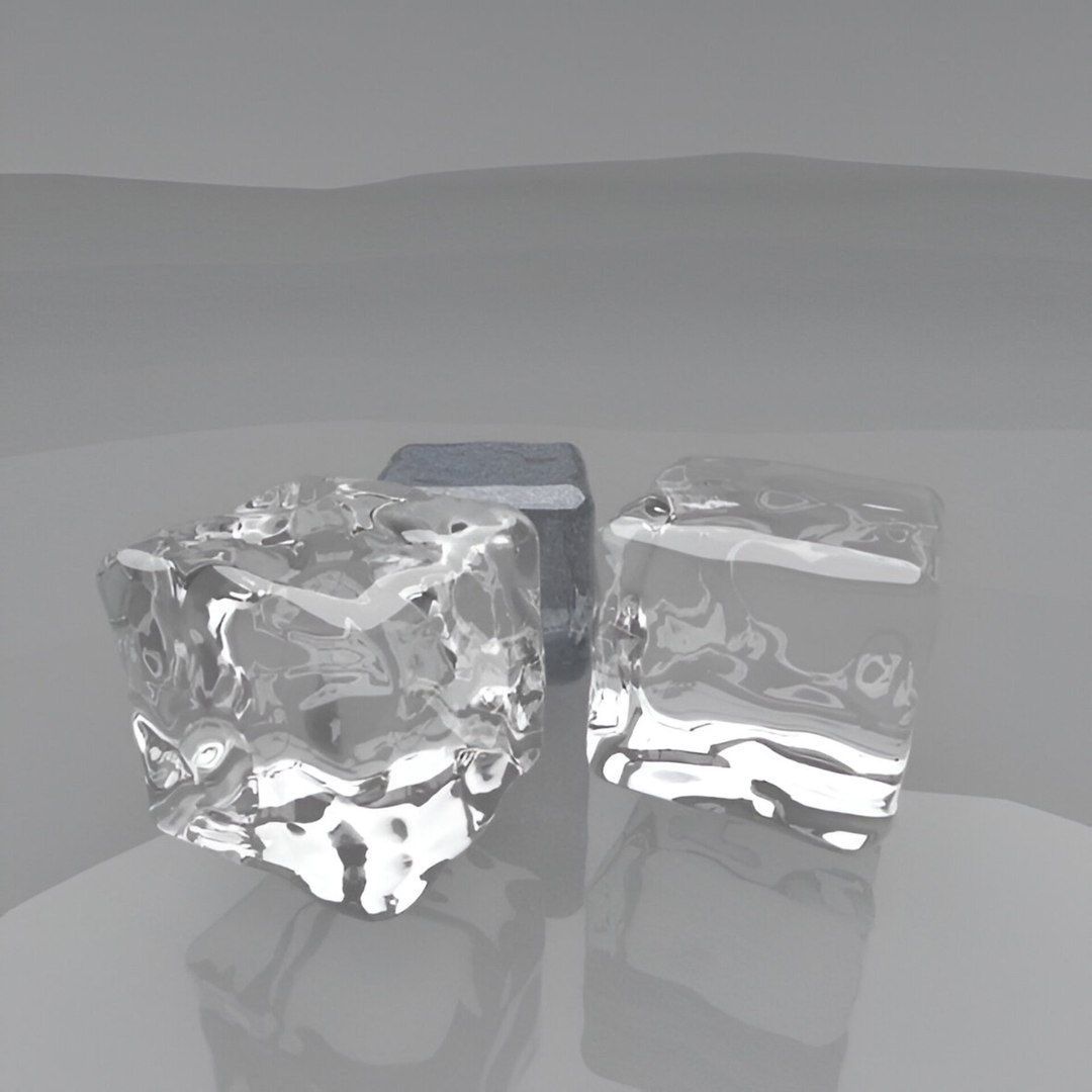 3D Ice Cubes Model - TurboSquid 2345697