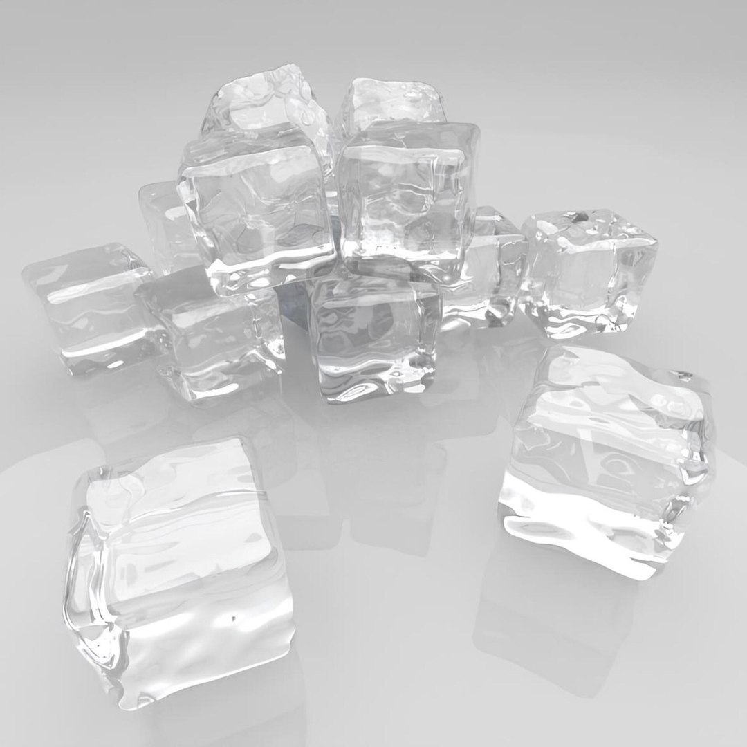 3D Ice Cubes Model - TurboSquid 2345697