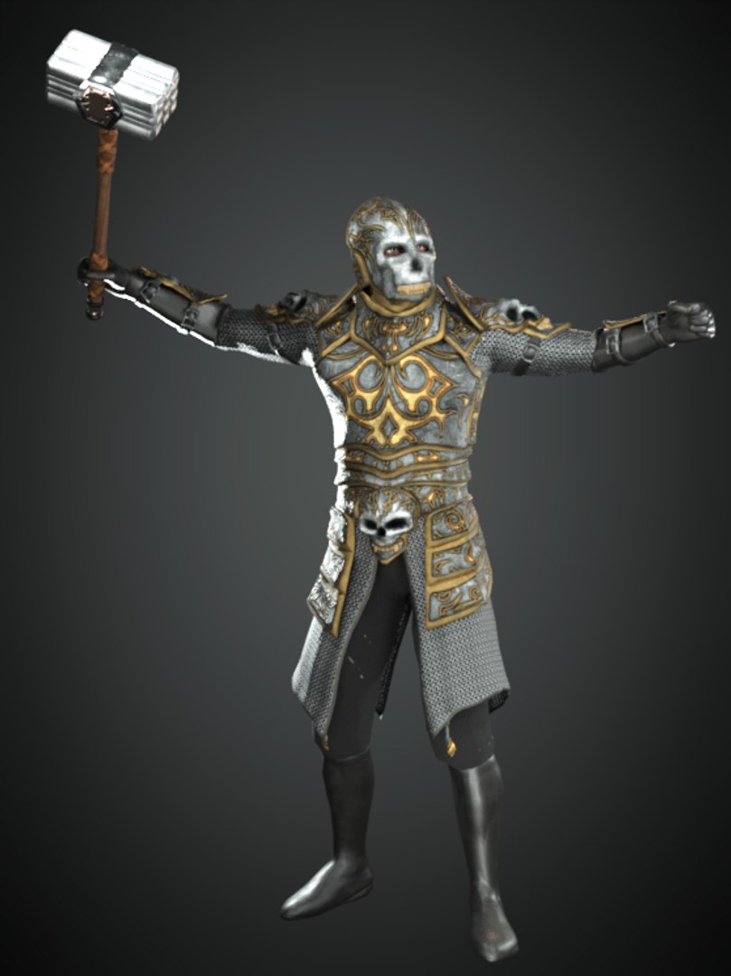 3D Realistic Rigged Male Warrior Character - TurboSquid 2110649