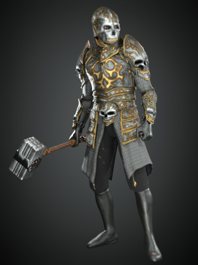 3D Realistic Rigged Male Warrior Character - TurboSquid 2110649