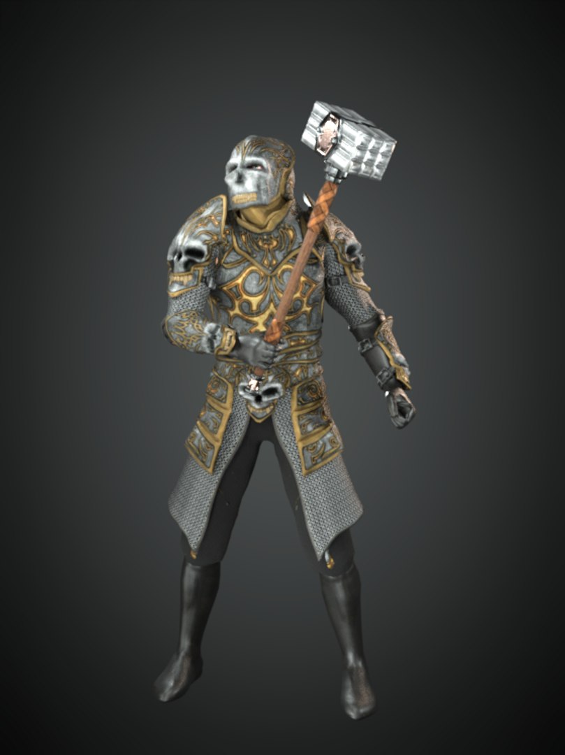 3D Realistic Rigged Male Warrior Character - TurboSquid 2110649