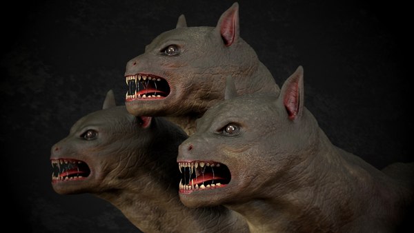 modelo 3d Cerbero, perro de tres cabezas - TurboSquid 2157253