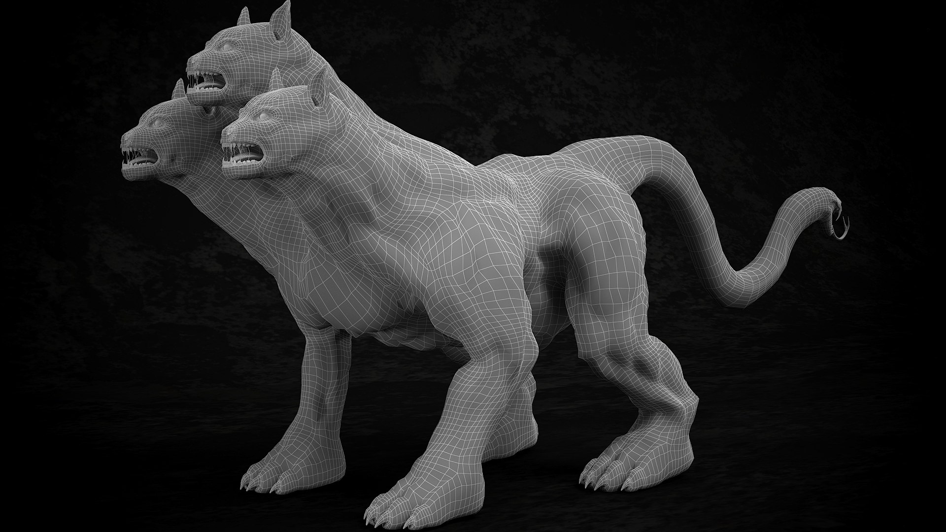 Three Headed Dog Cerberus Model - TurboSquid 2157253