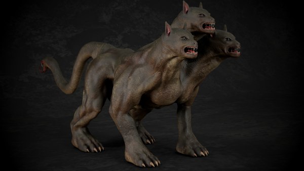 modelo 3d Cerbero, perro de tres cabezas - TurboSquid 2157253