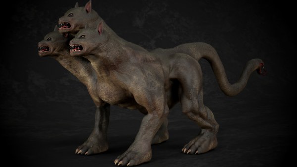 modelo 3d Cerbero, perro de tres cabezas - TurboSquid 2157253