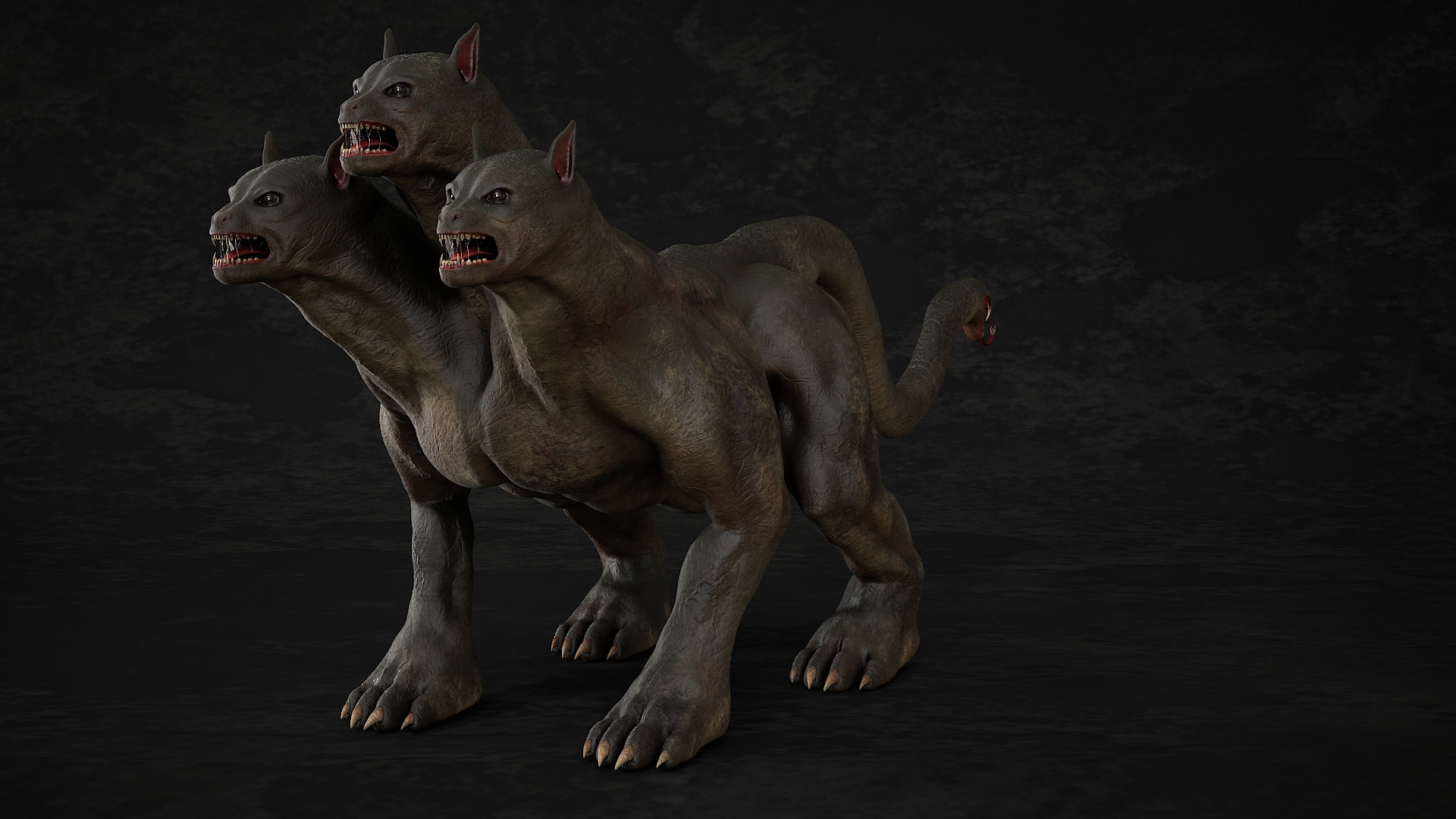 Three Headed Dog Cerberus Model - TurboSquid 2157253
