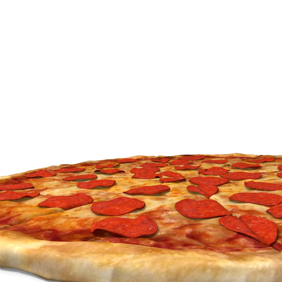 3d Model Pepperoni Pizza