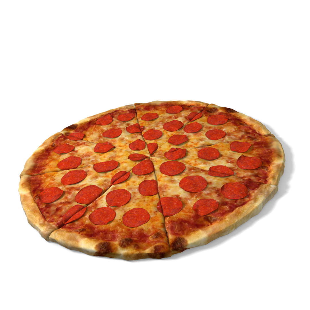 3d Model Pepperoni Pizza