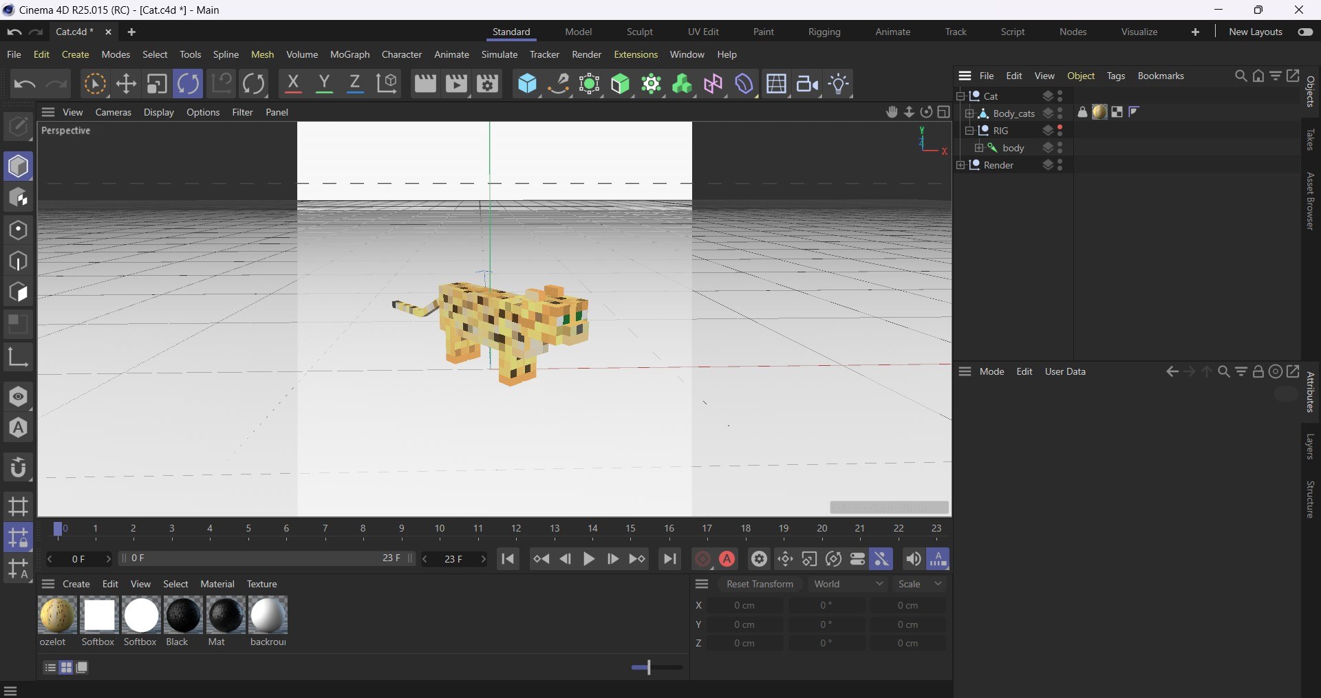 3D Cat Minecraft Model - TurboSquid 2347238