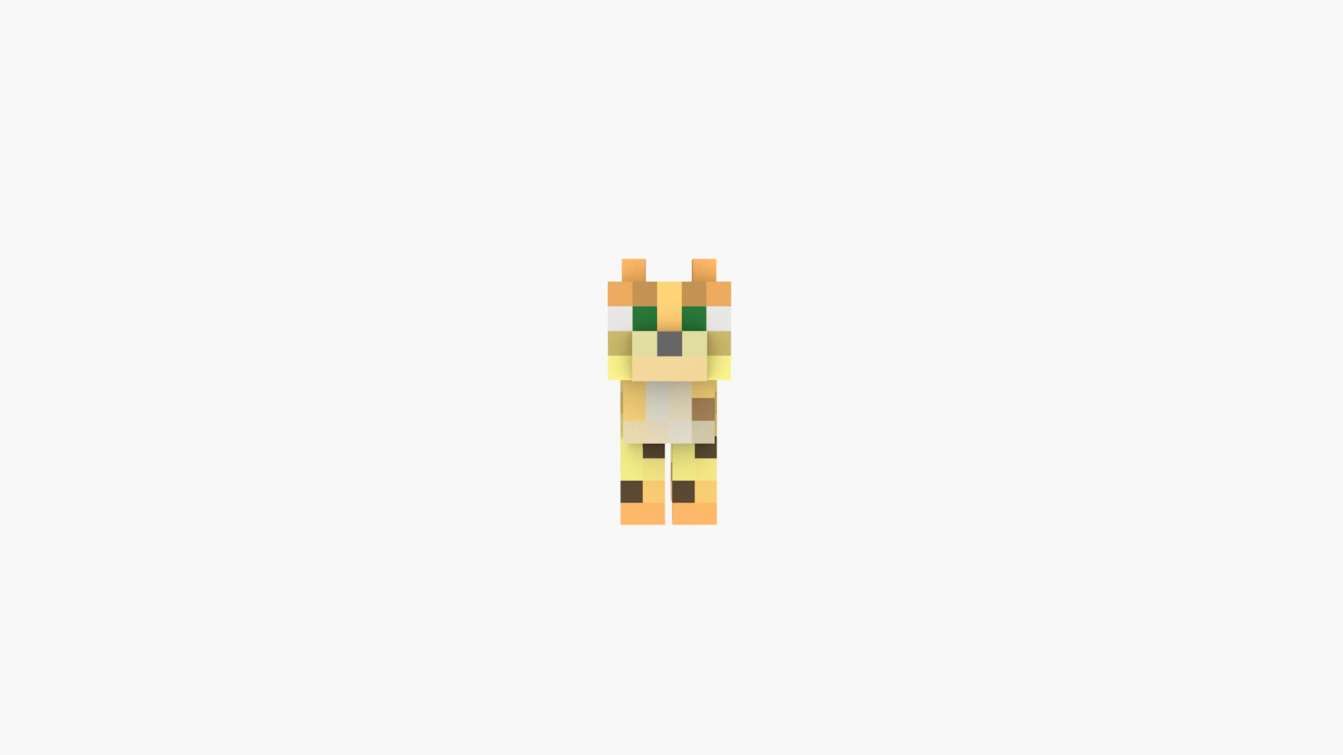 3D Cat Minecraft Model - TurboSquid 2347238