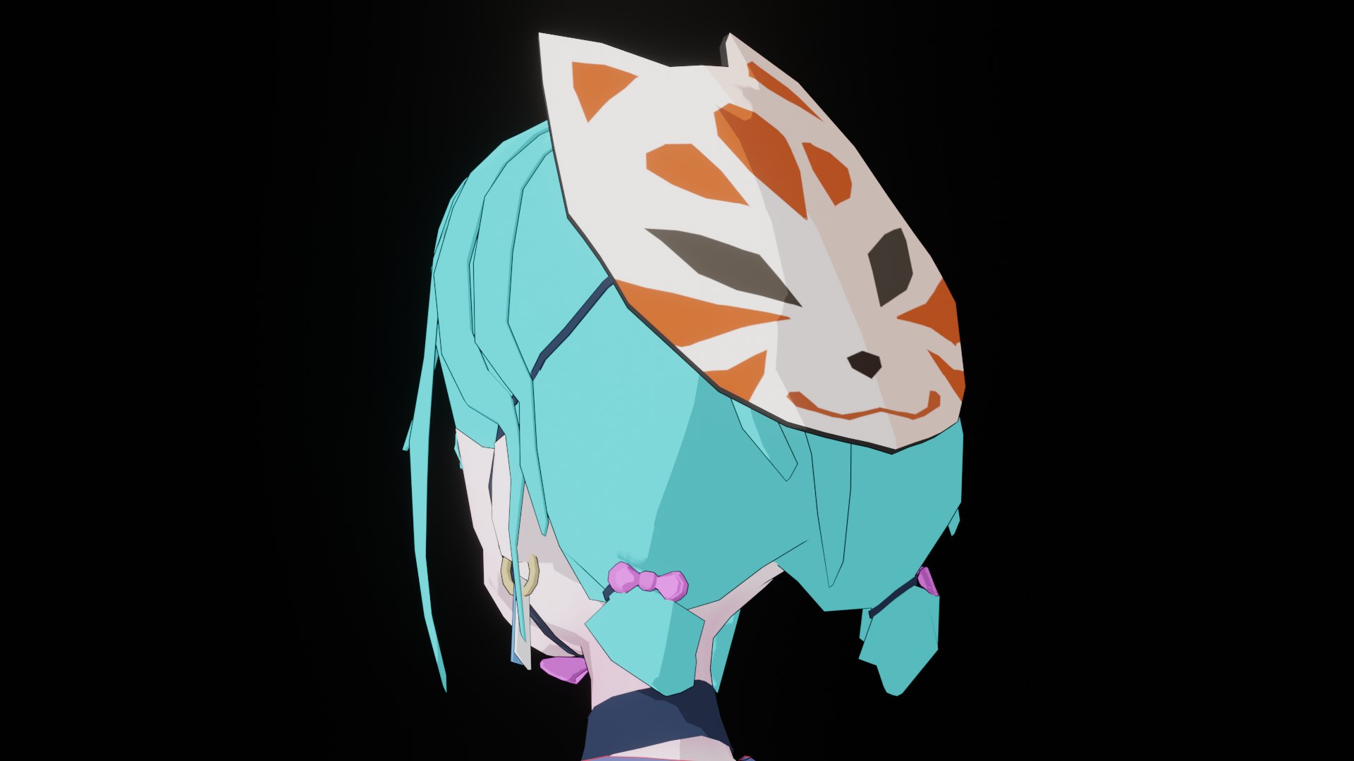 3D Anime Character Low Poly - TurboSquid 2203383