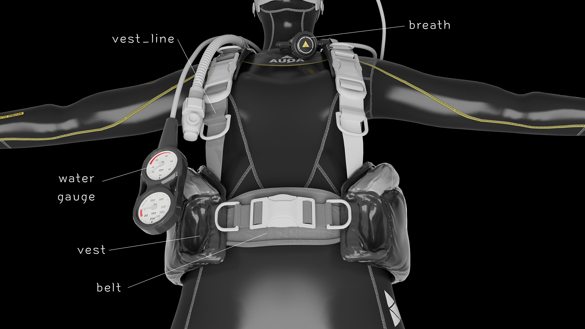 Scuba Diver Model - TurboSquid 2169955