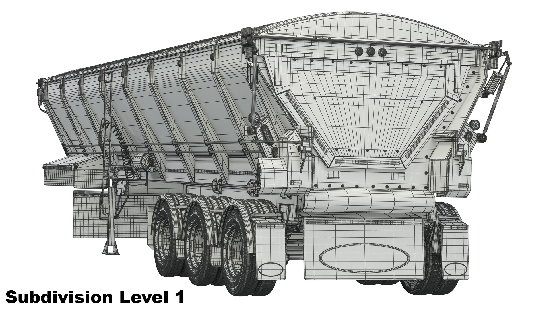 3D Live Floor Trailer Model - TurboSquid 2244651