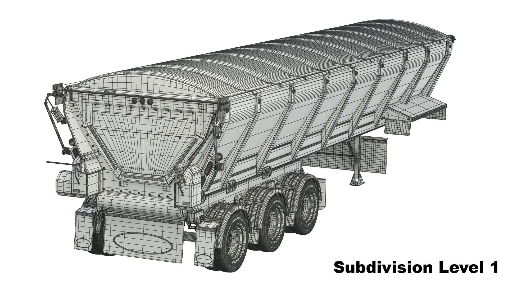 3D Live Floor Trailer Model - TurboSquid 2244651