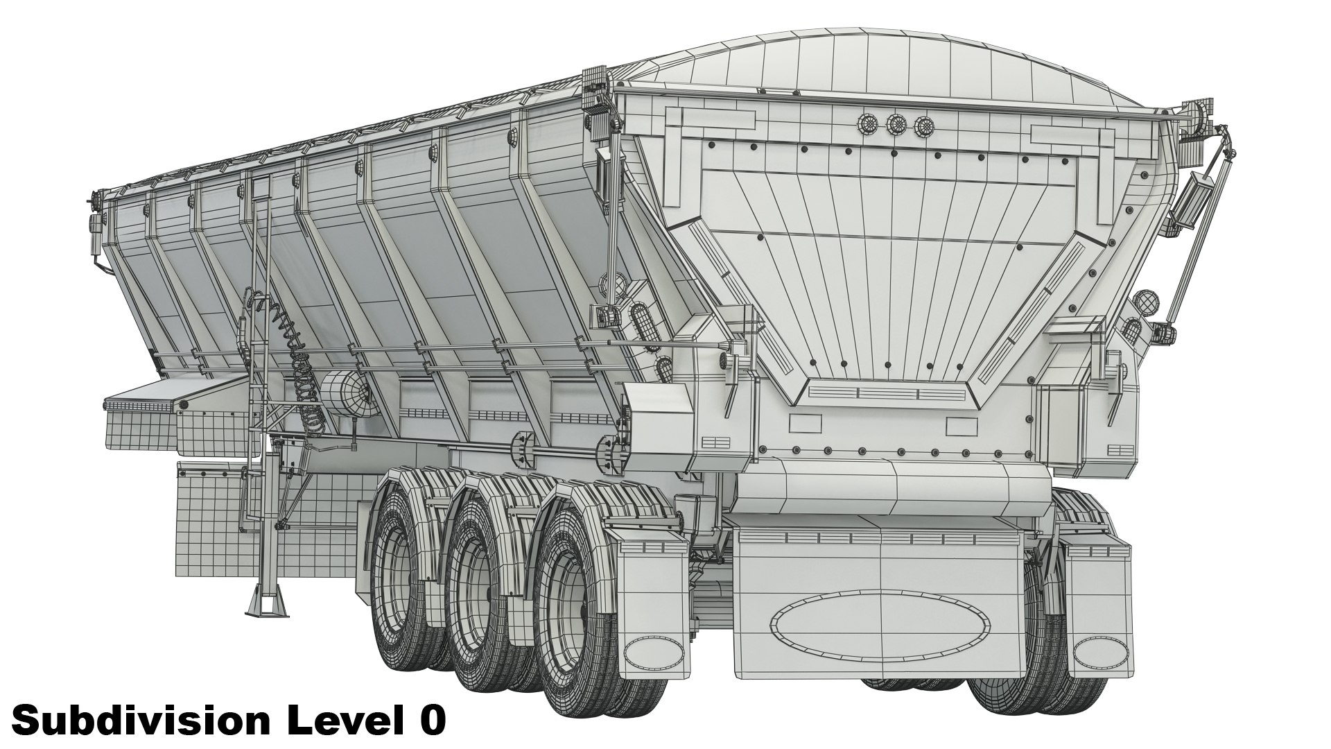 3D Live Floor Trailer Model - TurboSquid 2244651