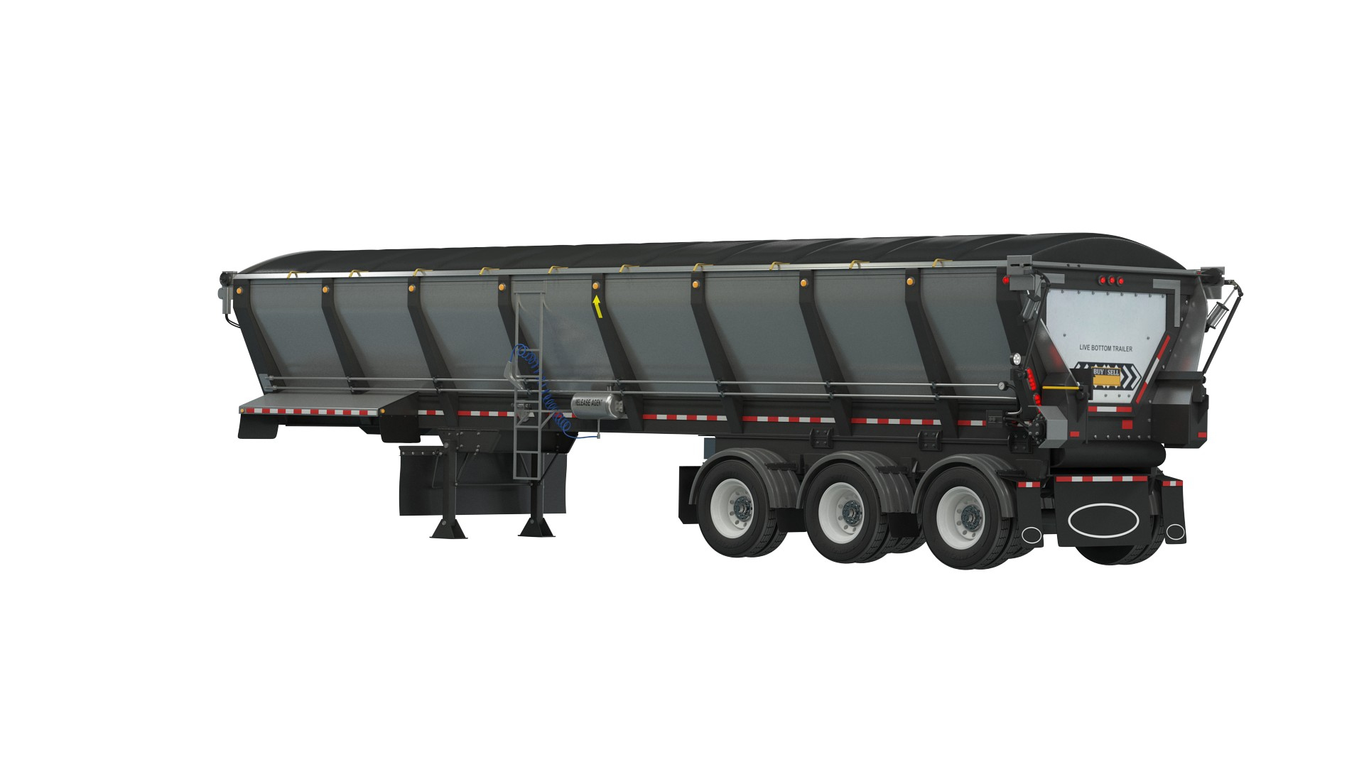 3D Live Floor Trailer Model - TurboSquid 2244651