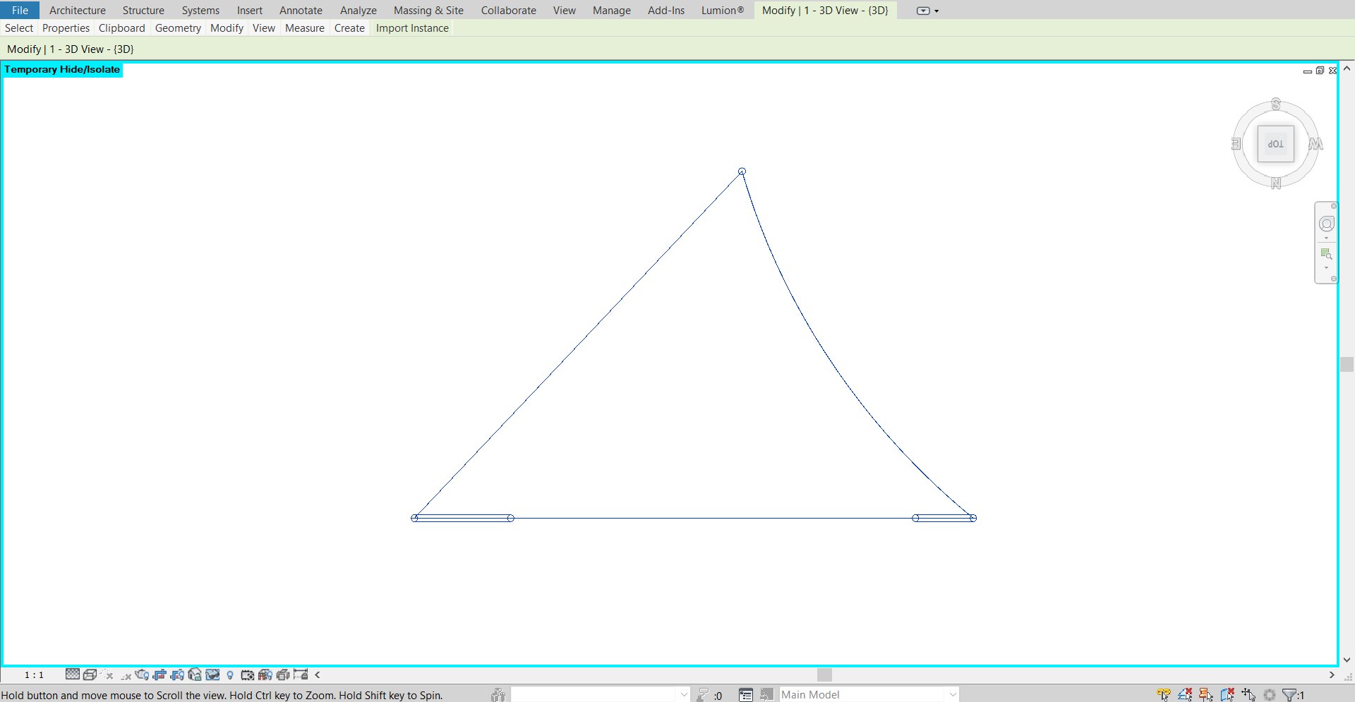 Revit Tensile Shaded Structure 3 Pointed .rfa .rte 3D Model ...