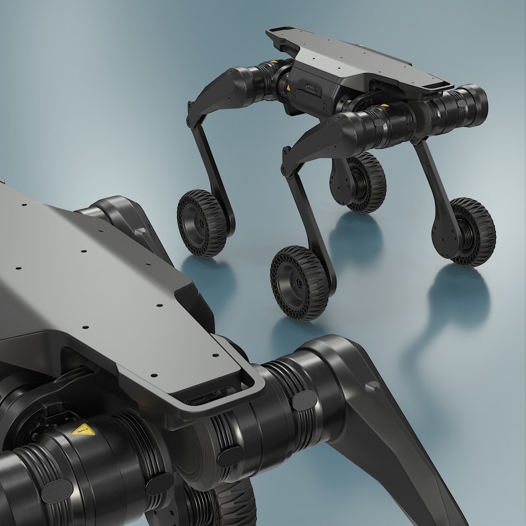 Lynx Terrain Robot Black Rigged 3D - TurboSquid 2378184