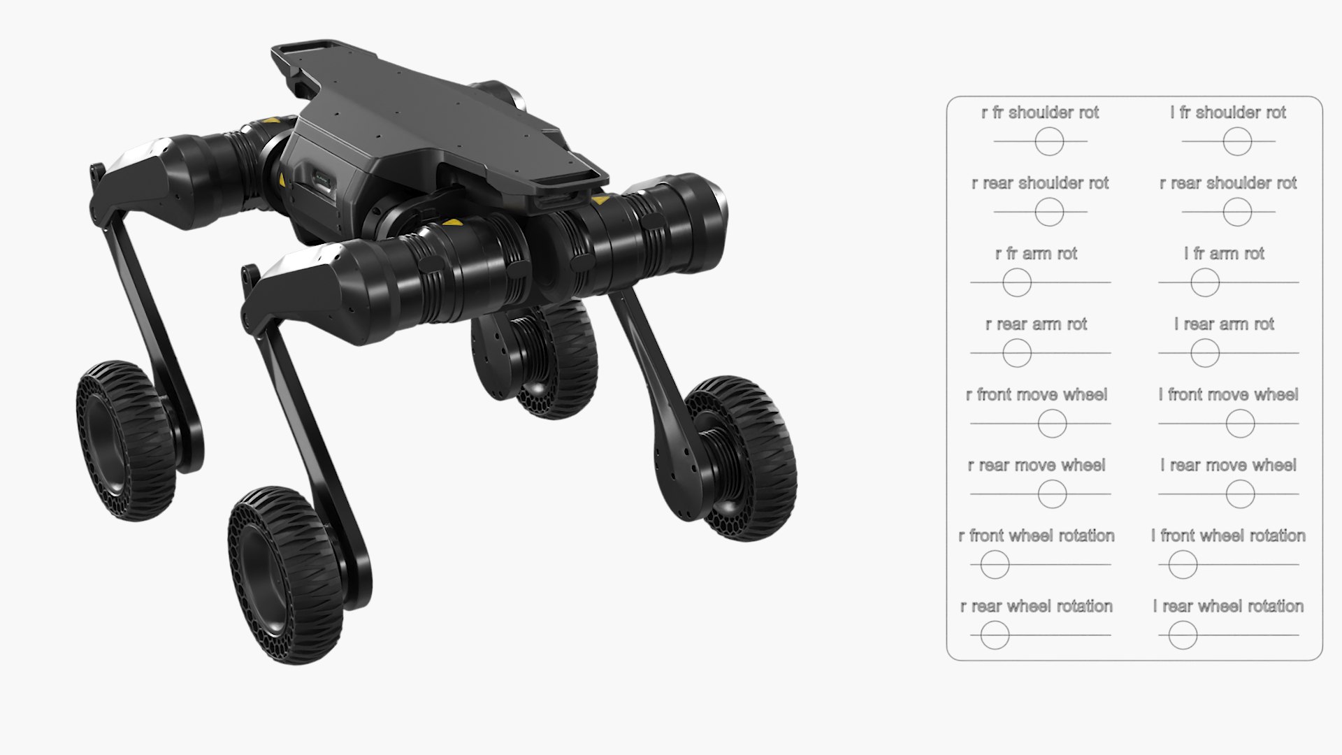 Lynx Terrain Robot Black Rigged 3D - TurboSquid 2378184