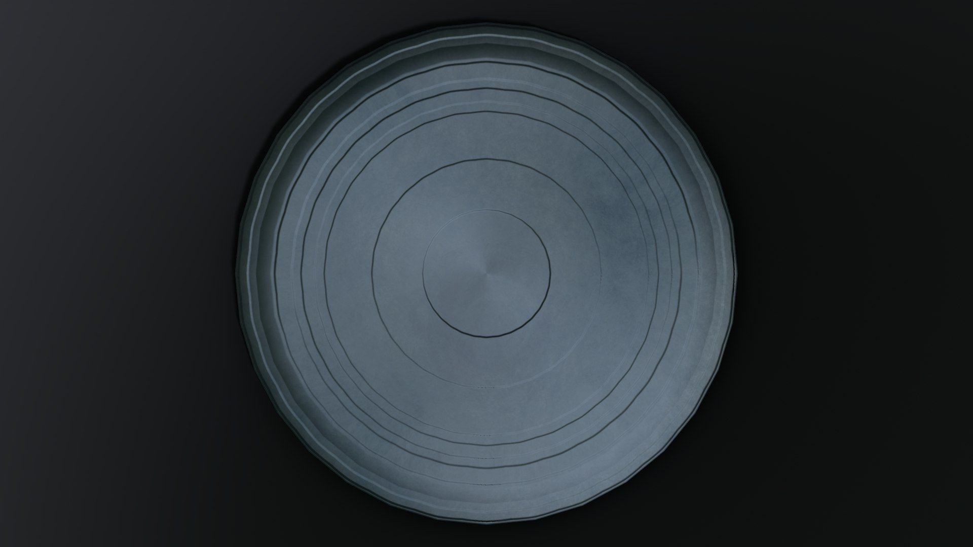 3d Model Of Low-poly Frisbee