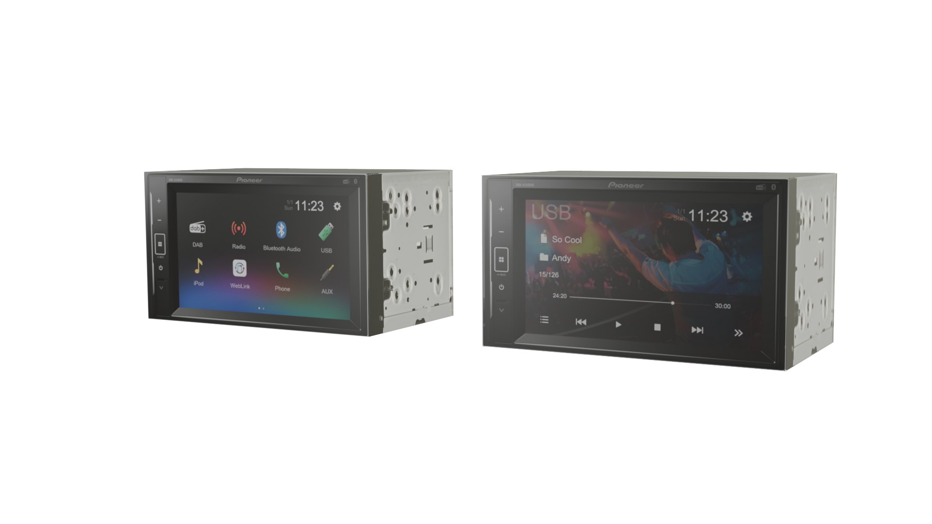 2 Din Pioneer Car Stereo 3D Model - TurboSquid 2301210