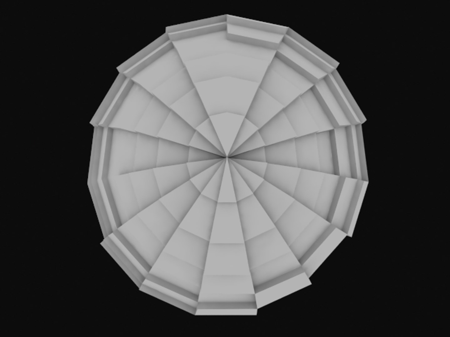 3d Model Low-poly Greebled Ball