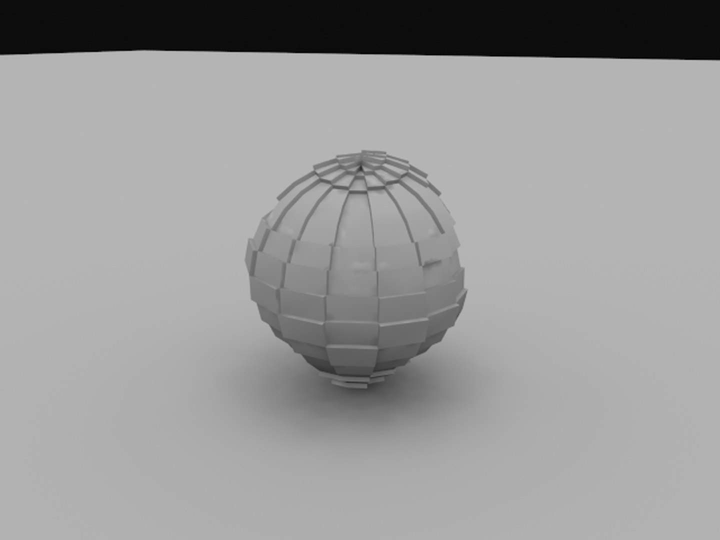 3d Model Low-poly Greebled Ball