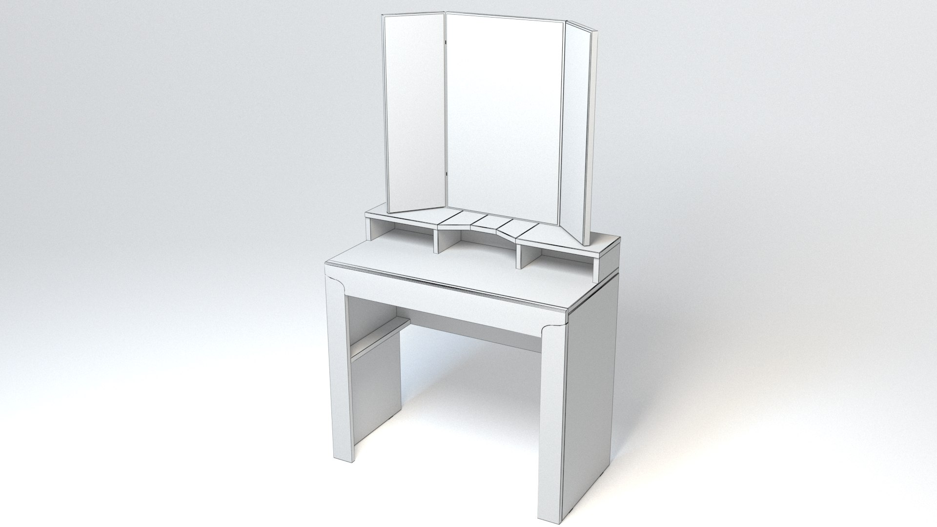 3D model dressing table - TurboSquid 1435089
