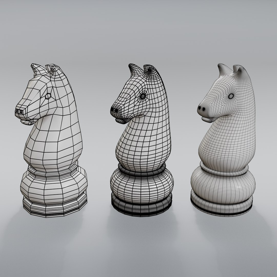 3D Chess Piece Knight - TurboSquid 2318566