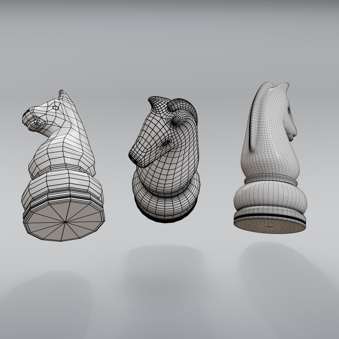 3D Chess Piece Knight - TurboSquid 2318566