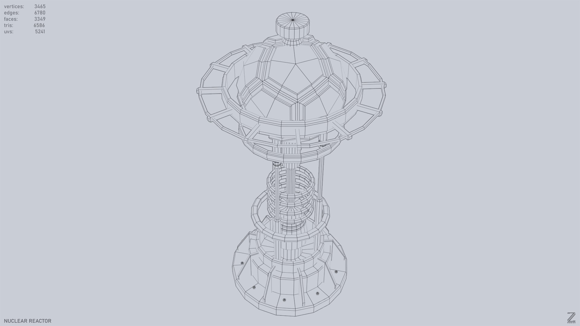 Nuclear Reactor Model - TurboSquid 2425130