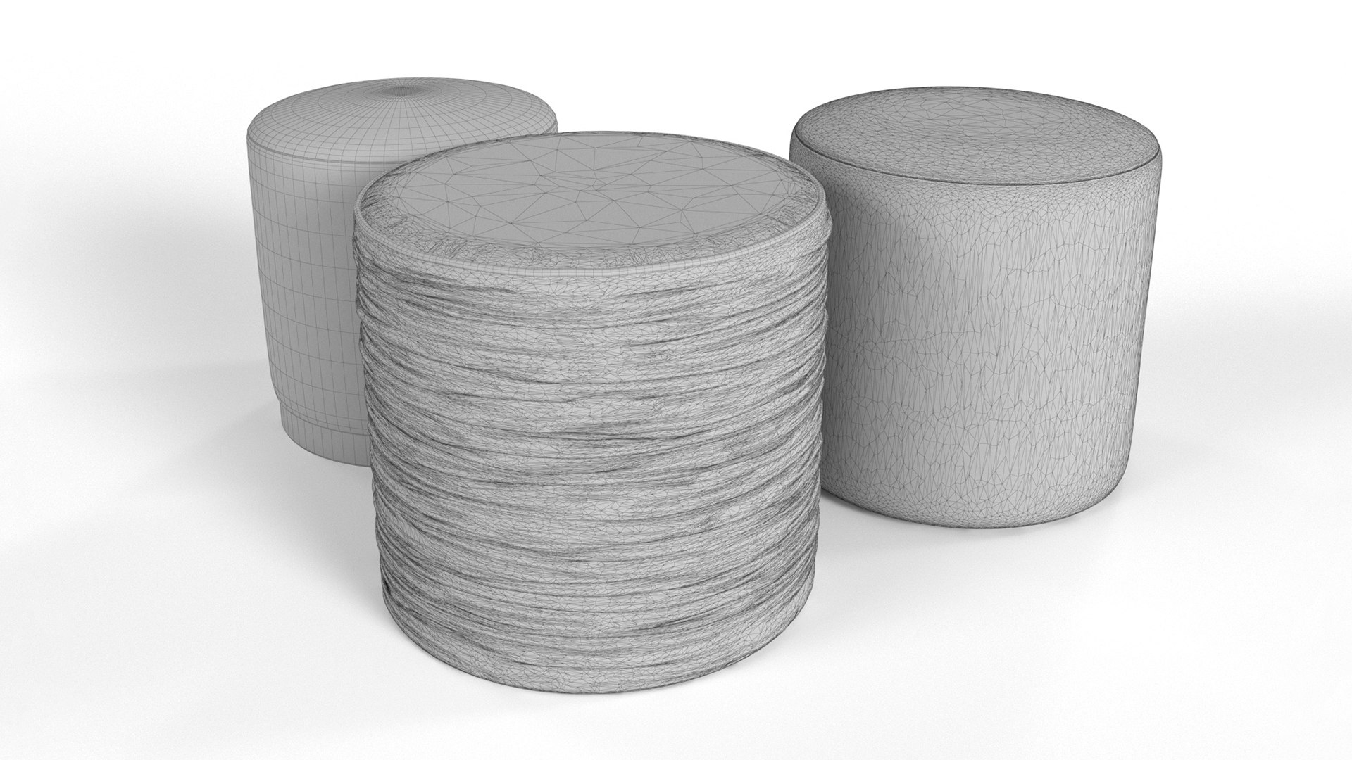 3D Poufs Round Model - TurboSquid 2195092