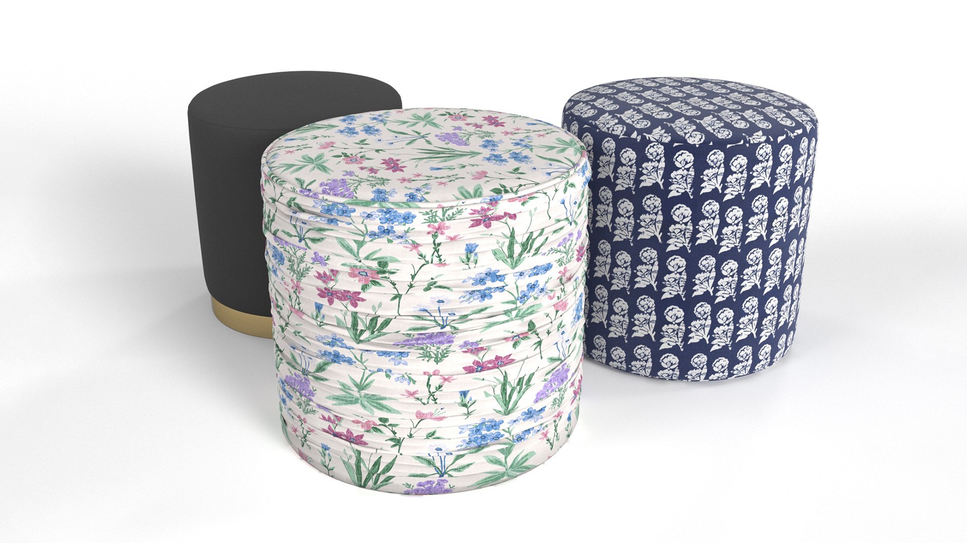 3D Poufs Round Model - TurboSquid 2195092