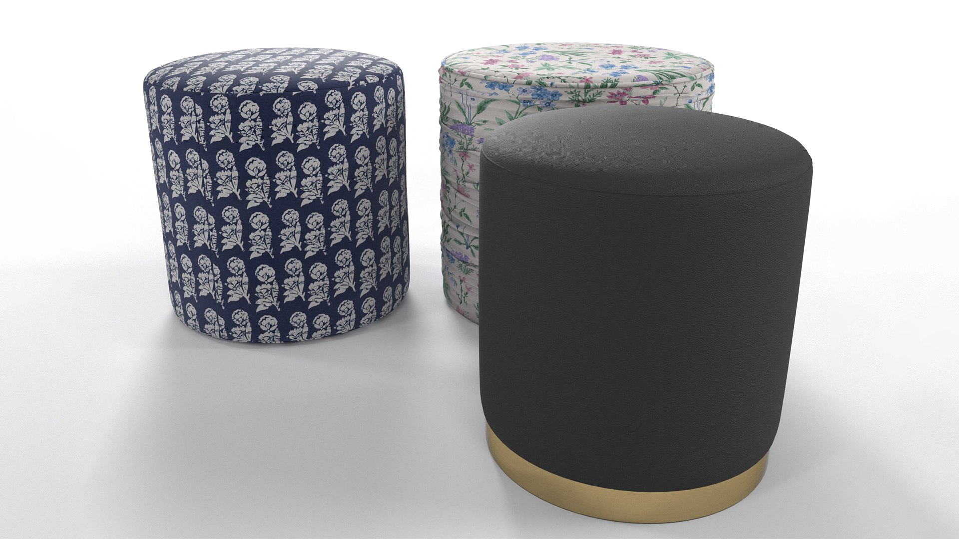 3D Poufs Round Model - TurboSquid 2195092