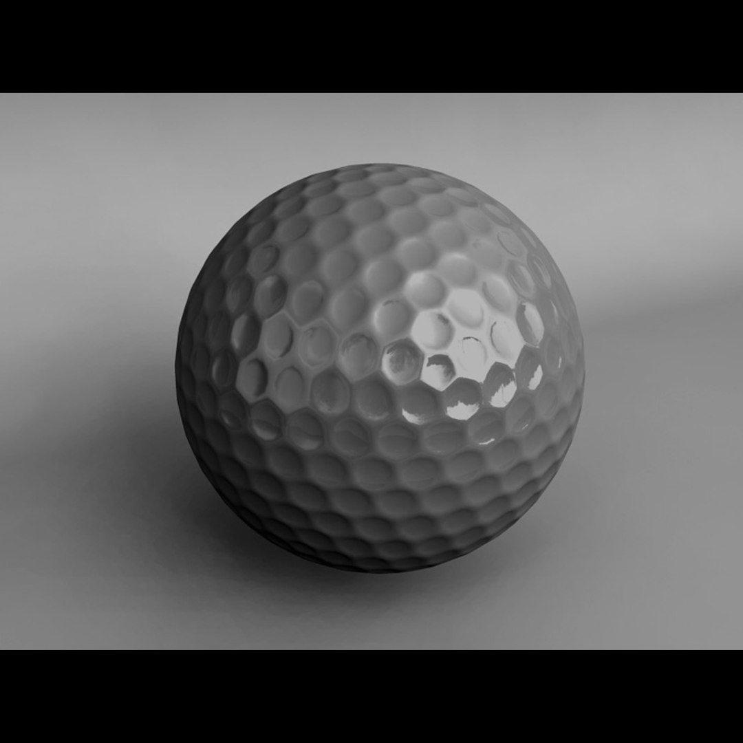 3d golf ball model