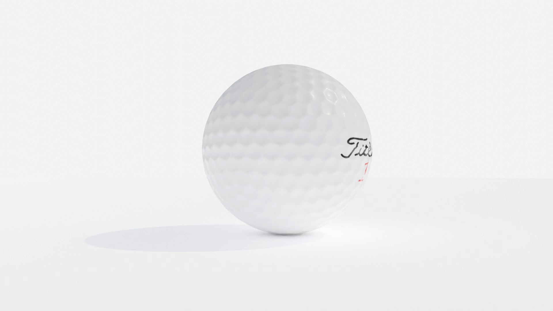 3d Golf Ball Model