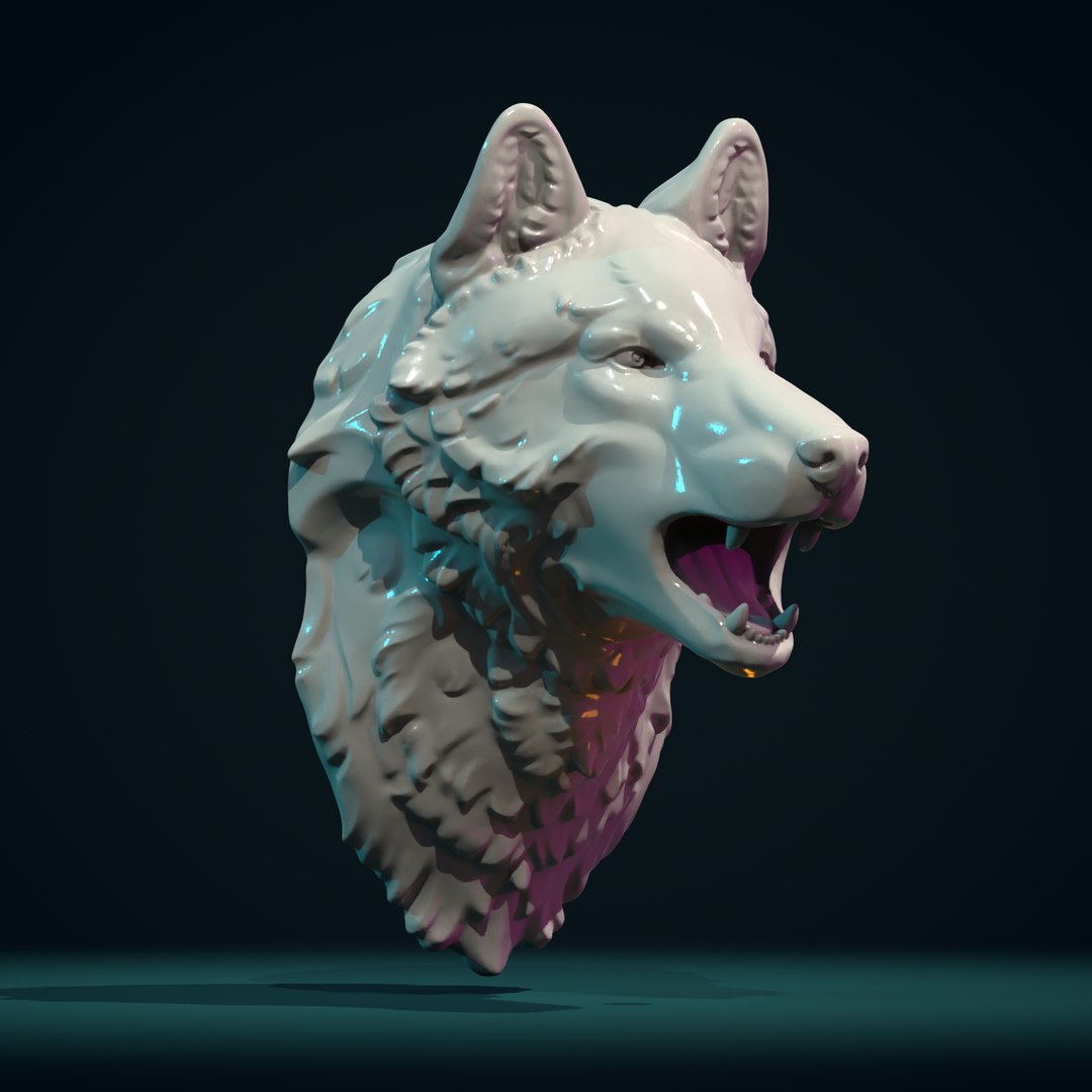 Wolf Head Printable 3D - TurboSquid 2028945