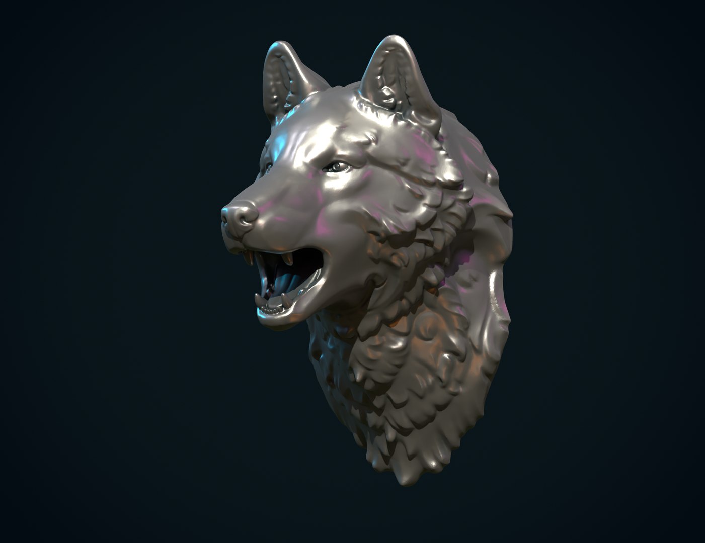 Wolf Head Printable 3D - TurboSquid 2028945