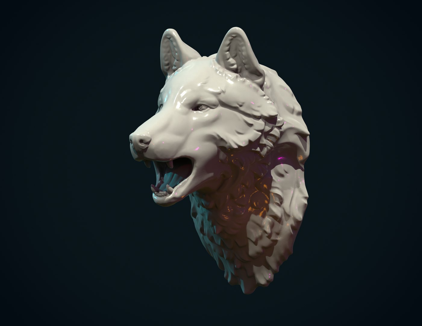 Wolf Head Printable 3D - TurboSquid 2028945