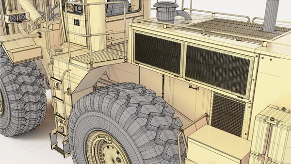 Container fork loader model - TurboSquid 1529316