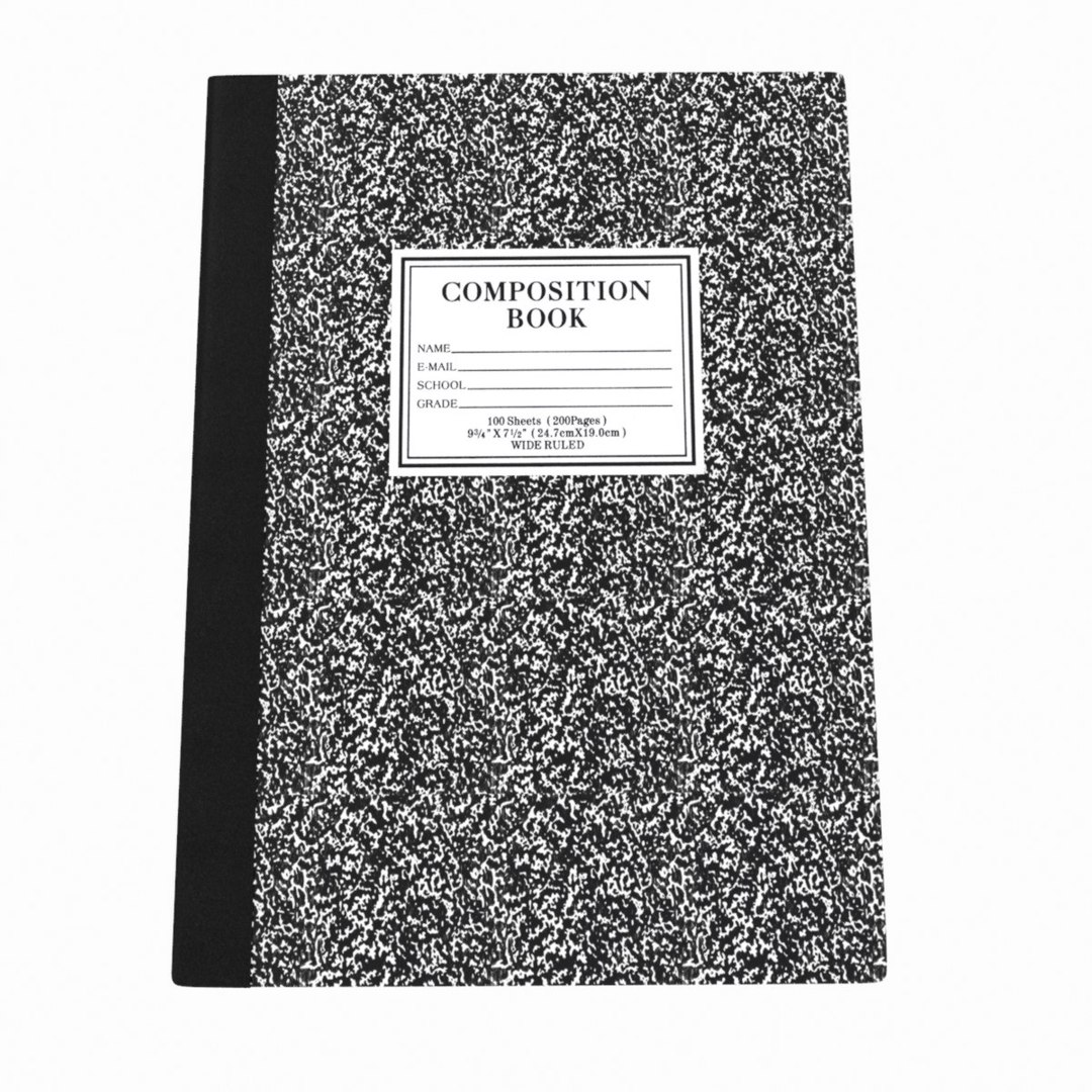 3d Model Composition Notebook