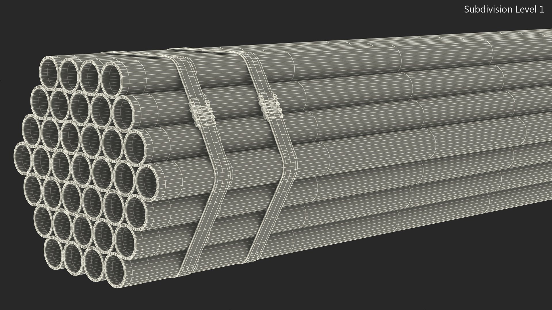 Steel Pipes Bundle 6 Meters 3D Model - TurboSquid 2211542