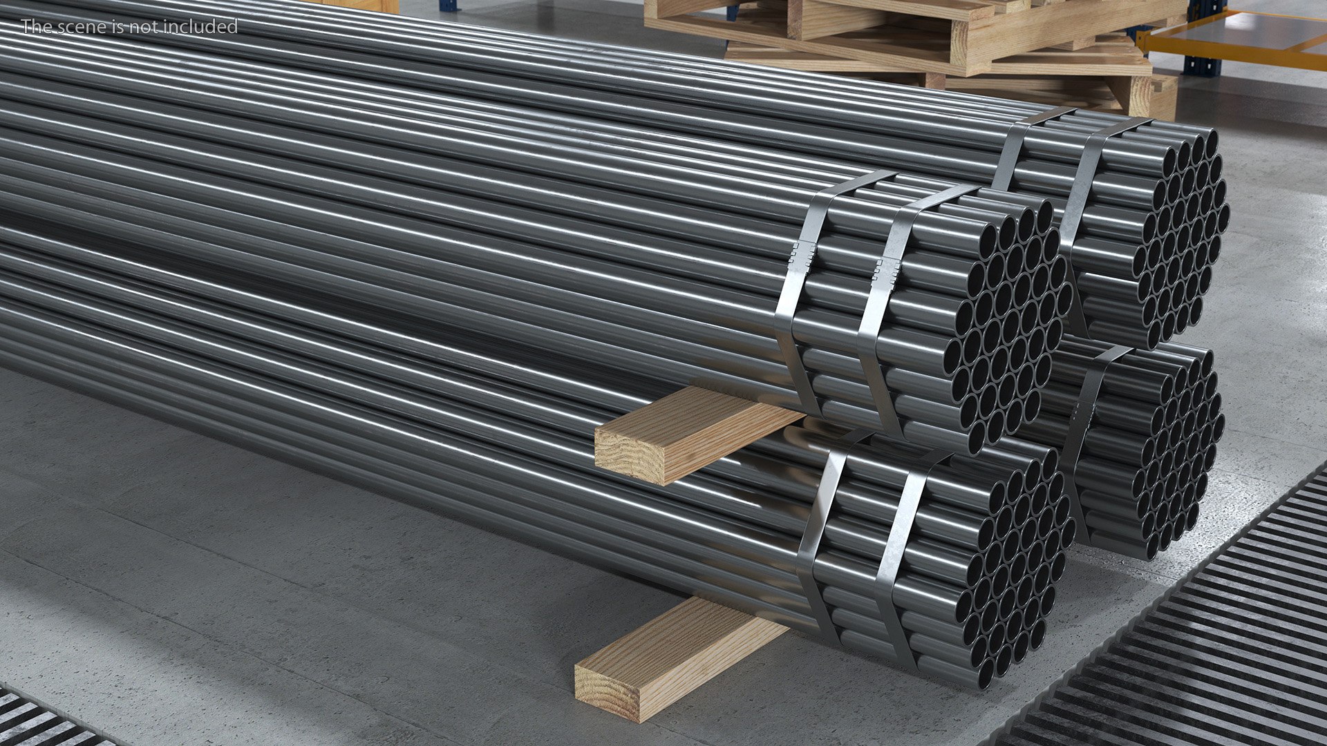 Steel Pipes Bundle 6 Meters 3D Model - TurboSquid 2211542
